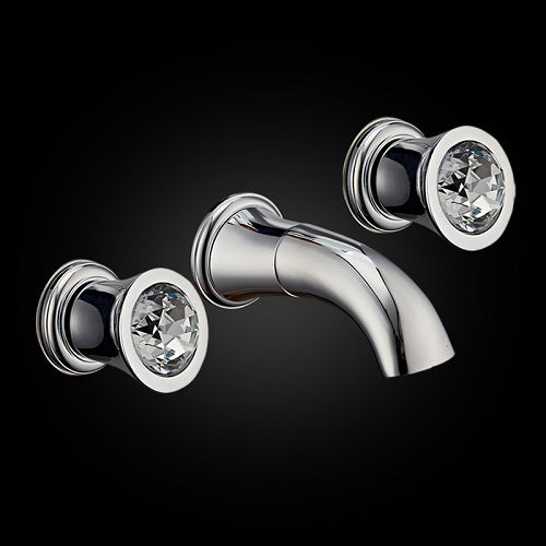 Omaha Chrome Finish Wall Mounted Temperature Sensitive Dual Handles ...