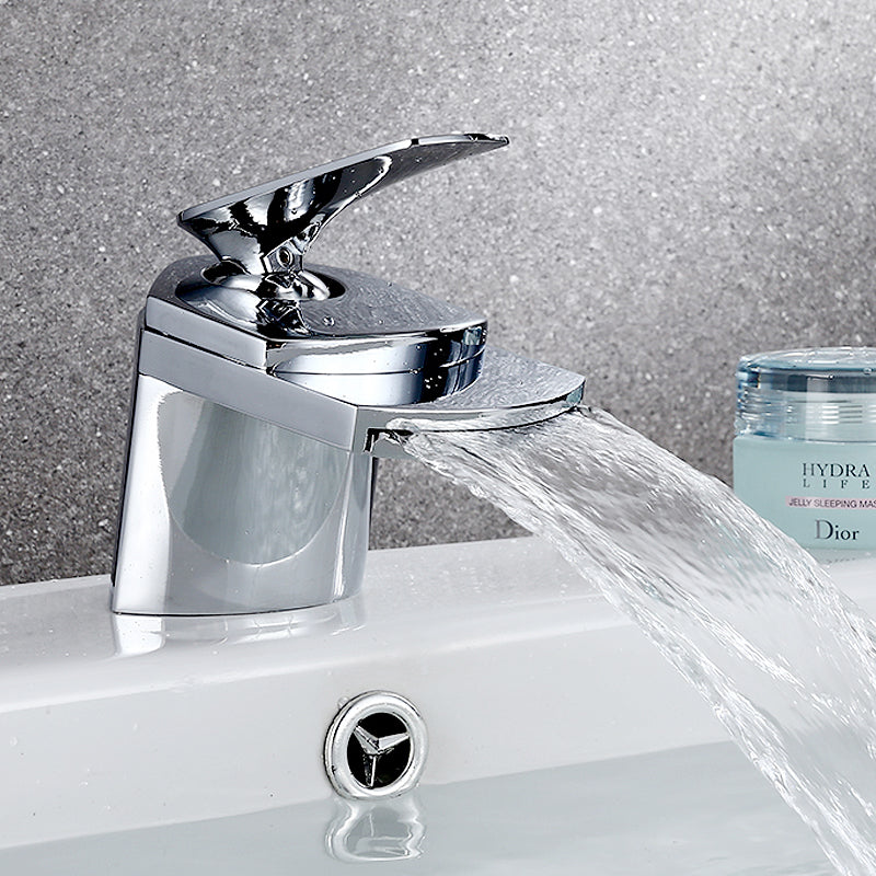 Eva Waterfall Bathroom Sink Faucet Single Handle Mixer – JunoShowers