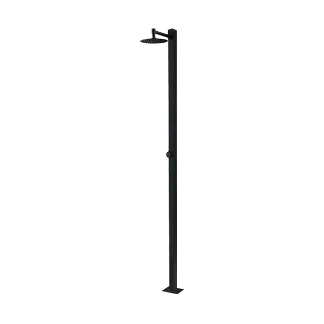 Juno Commercial Deck Mounted Matte Black Outdoor Pool Showers – JunoShowers