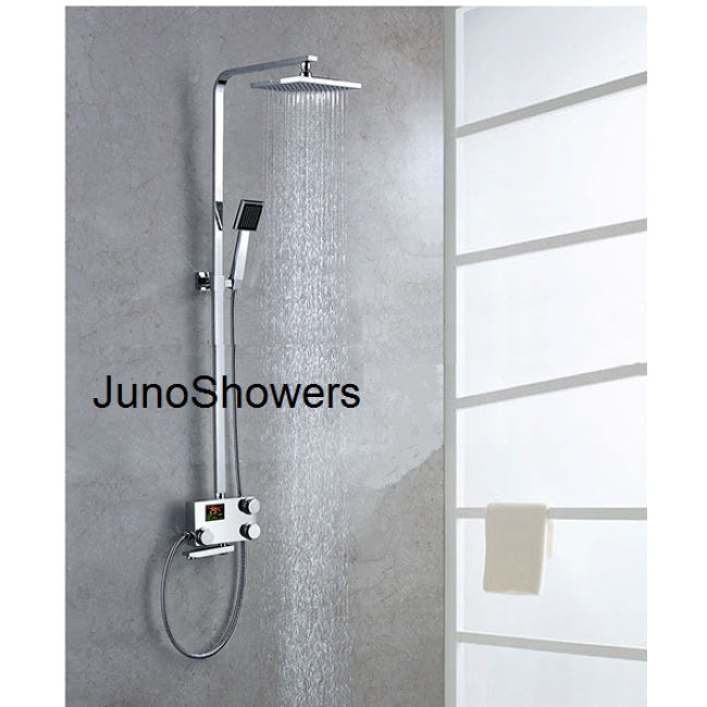 Shower Head Set Digital with Handheld Shower Mixer – JunoShowers