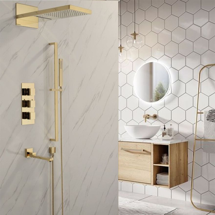 Gold Shower Heads At Juno Showers