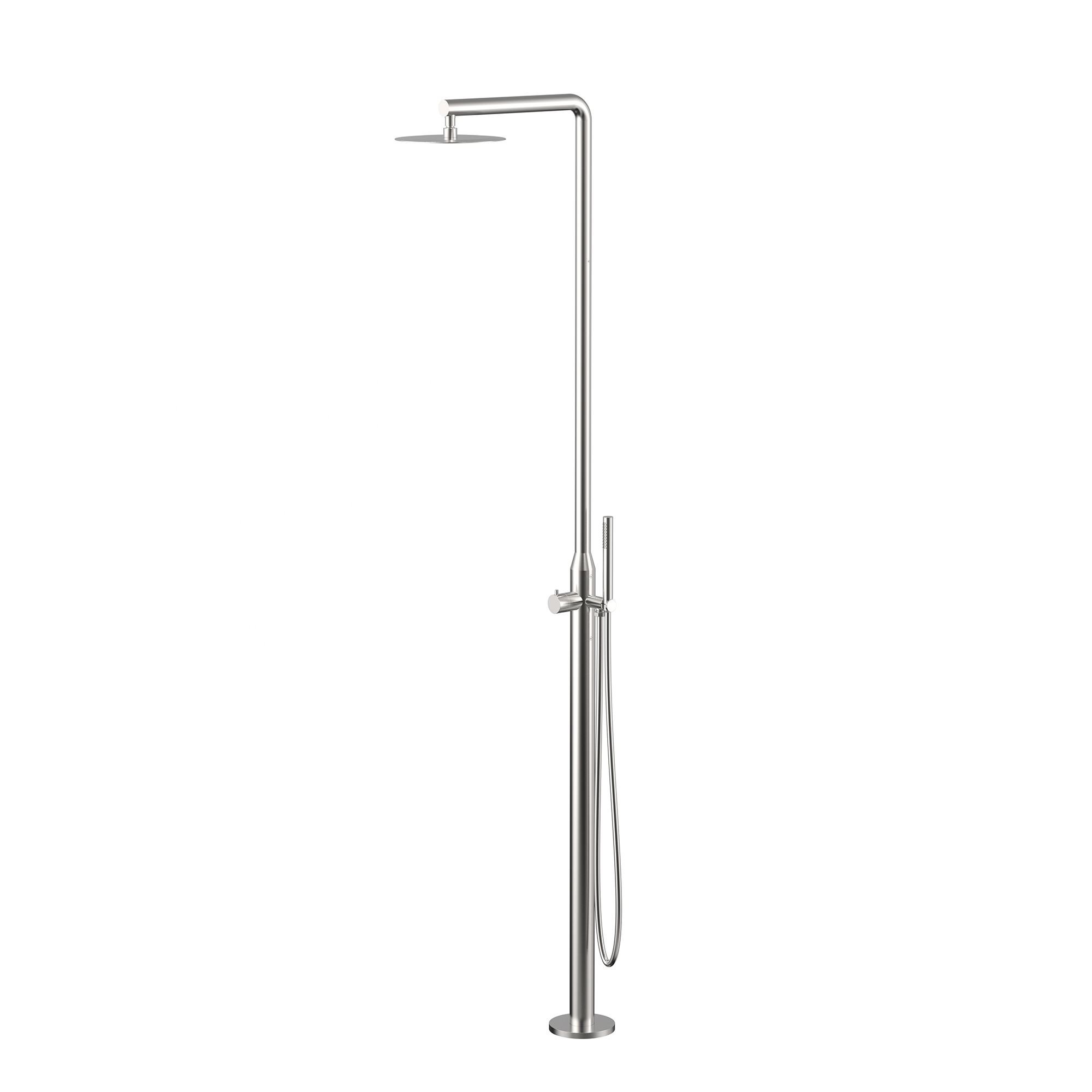 Juno Freestanding Single Handle Outdoor Shower Column Set